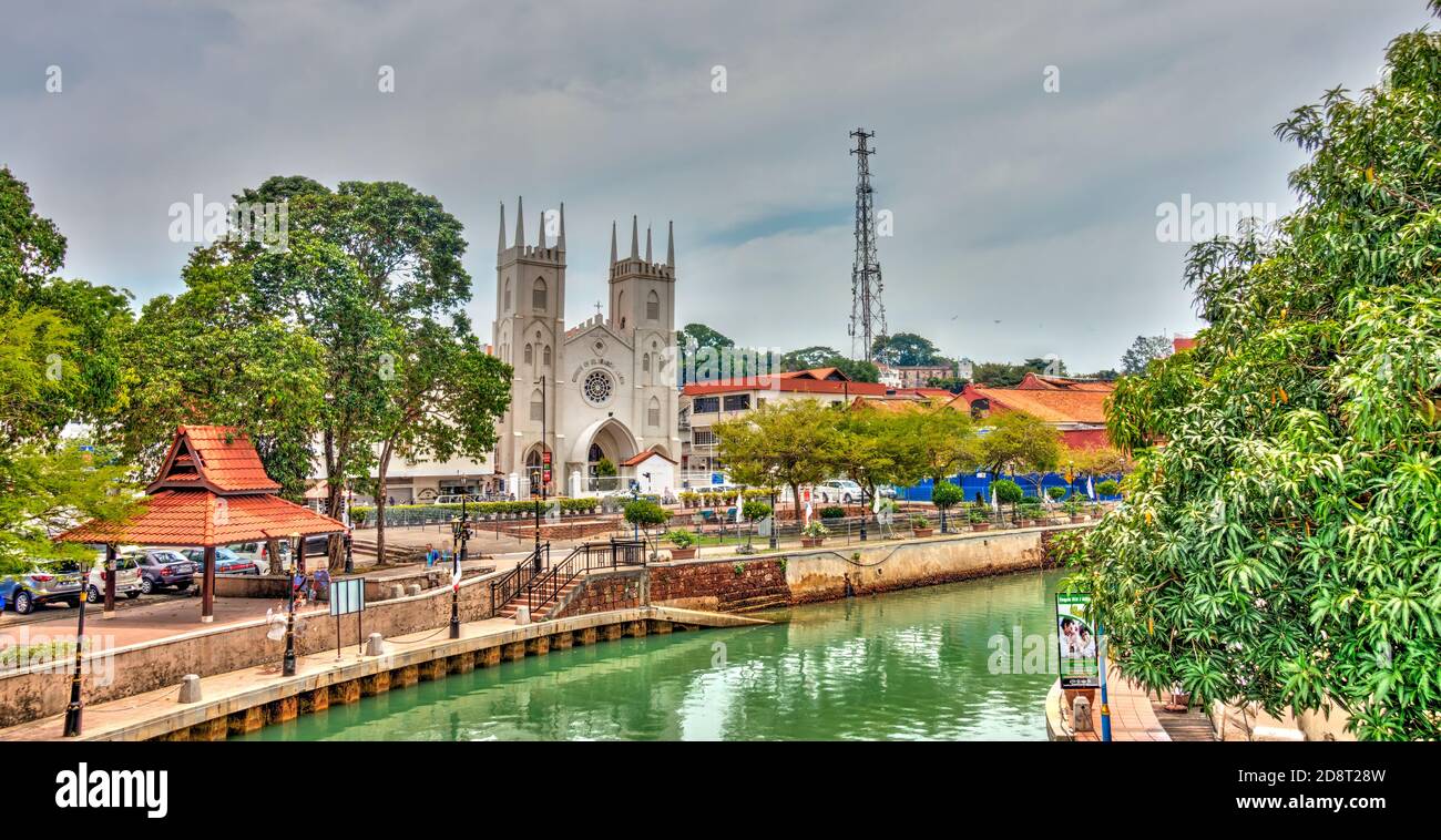 Melaka Historical center, Malaysia Stock Photo - Alamy