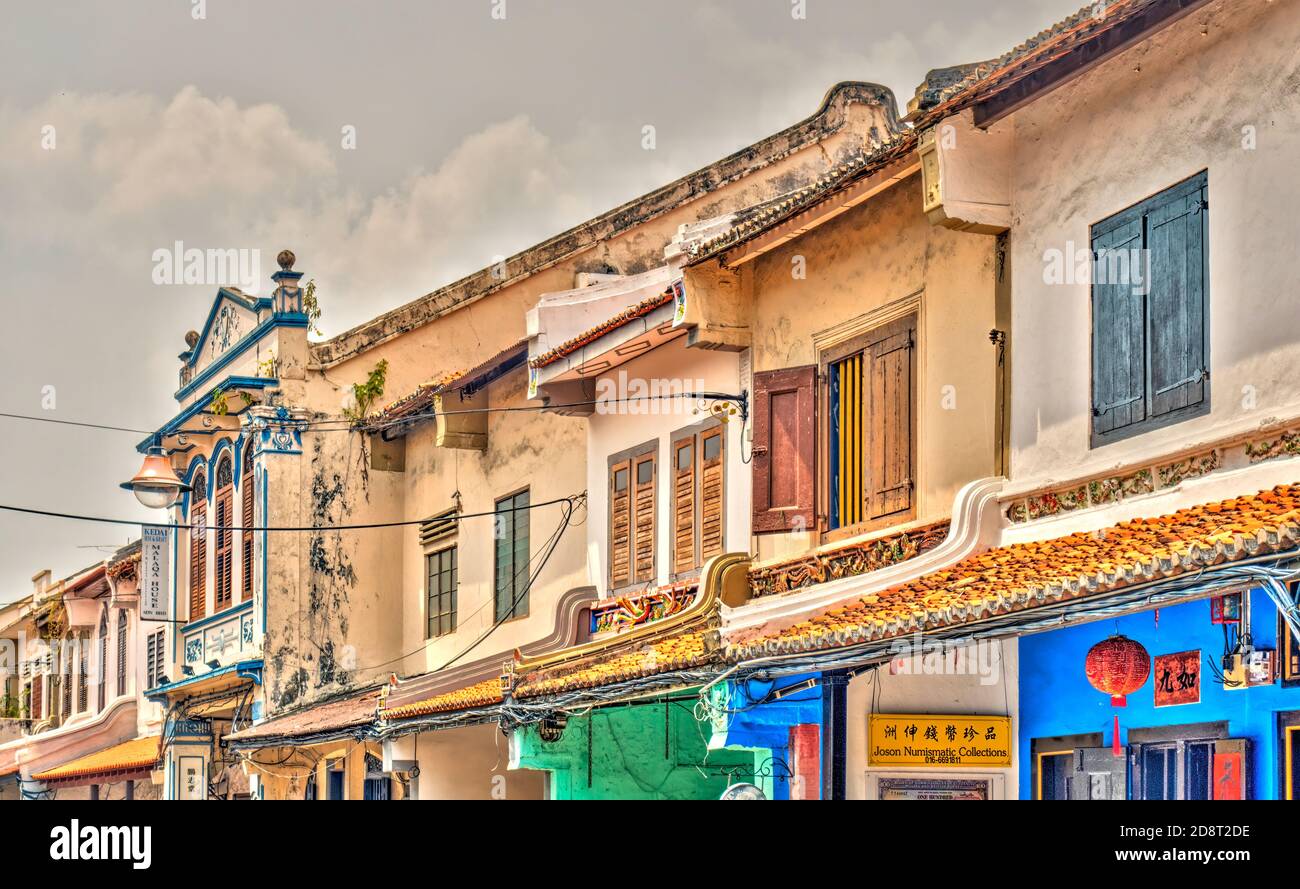 Peranakan Houses in Melaka, Malaysia Stock Photo - Alamy