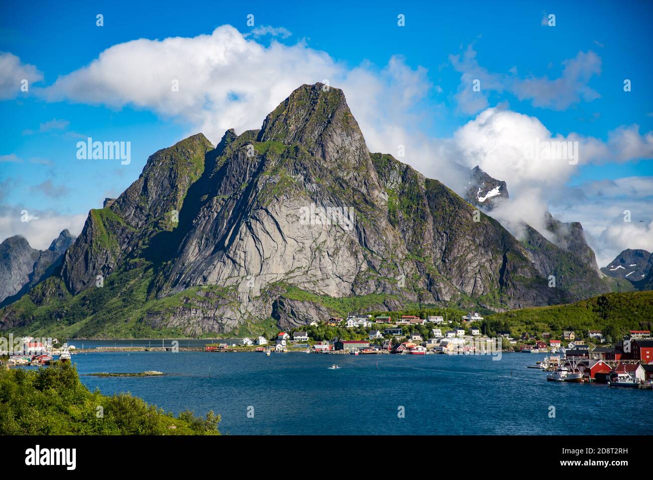 Lofoten is an archipelago panorama in the county of Nordland, Norway ...
