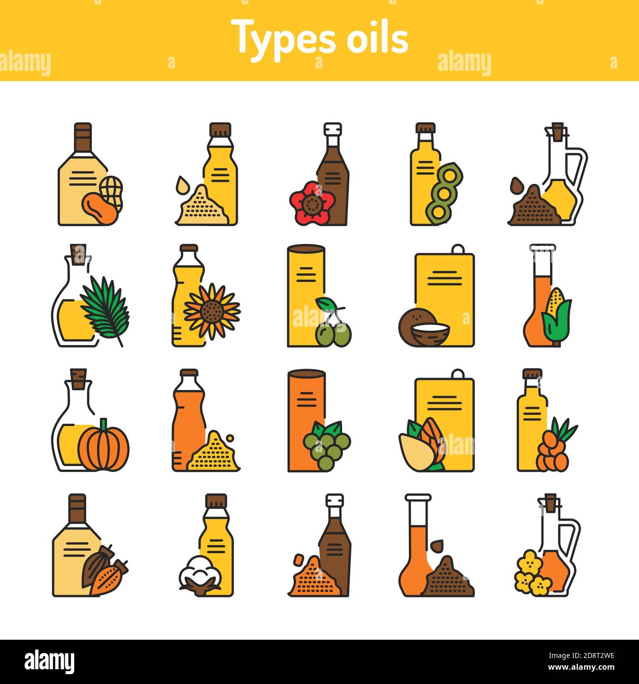 Bottles essential olive oil Stock Vector Images - Alamy