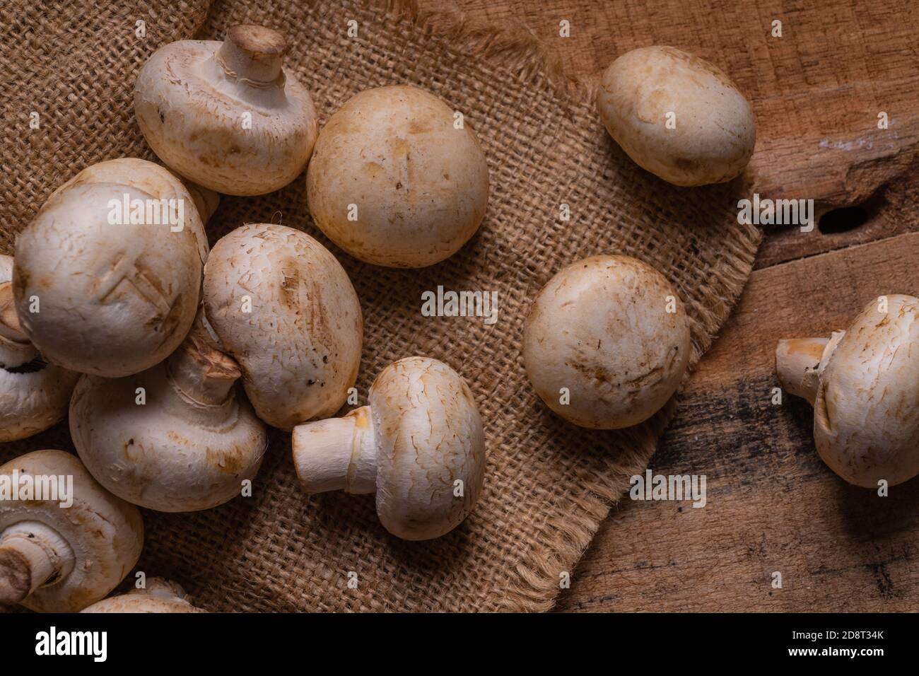Fresh button mushrooms hi-res stock photography and images - Alamy