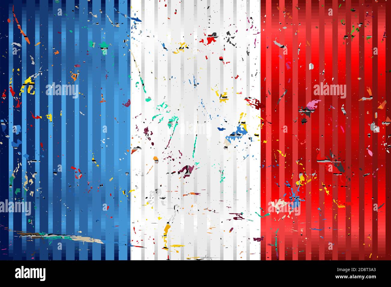 France splash flag Stock Vector Images - Alamy