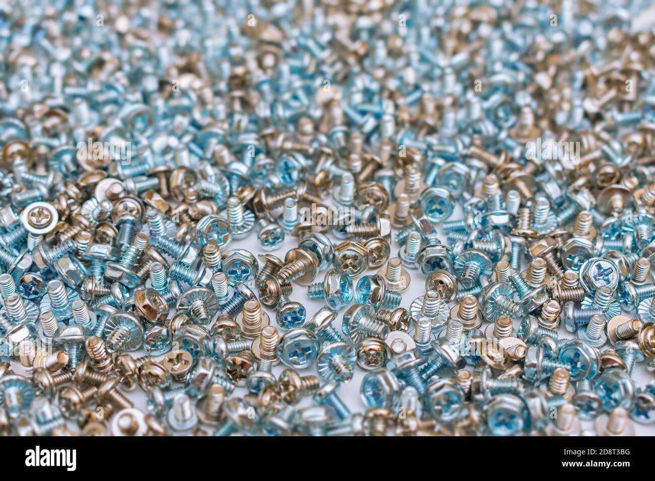 Lots of screws and bolts lying in a common unsorted pile Stock Photo ...