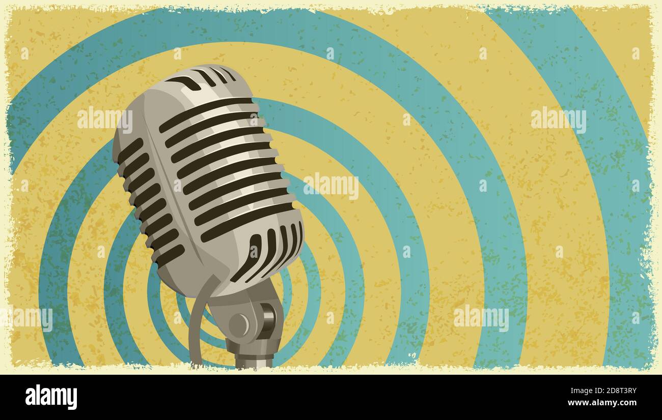 Streamer microphone Stock Vector Images - Alamy