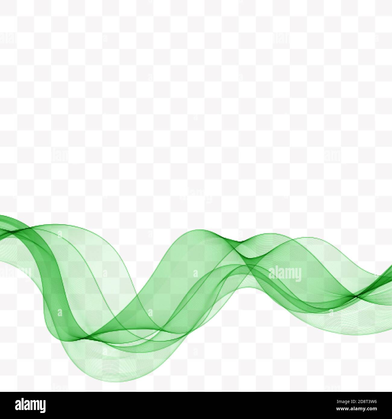 vector illustration. Abstraction green wave. A modern idea for business ...