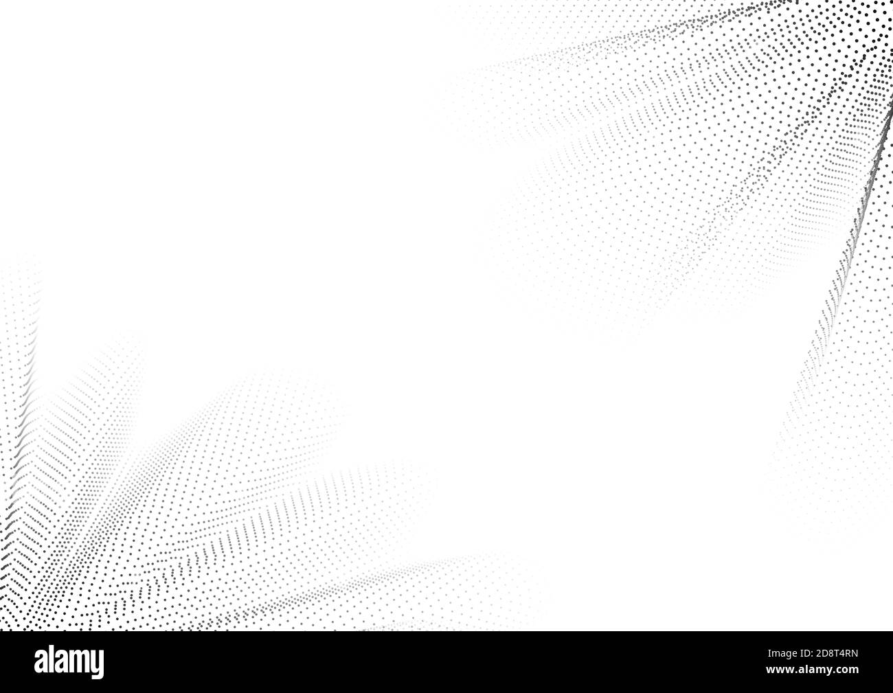 Abstract black dots wave particle on white background. You can use for ...