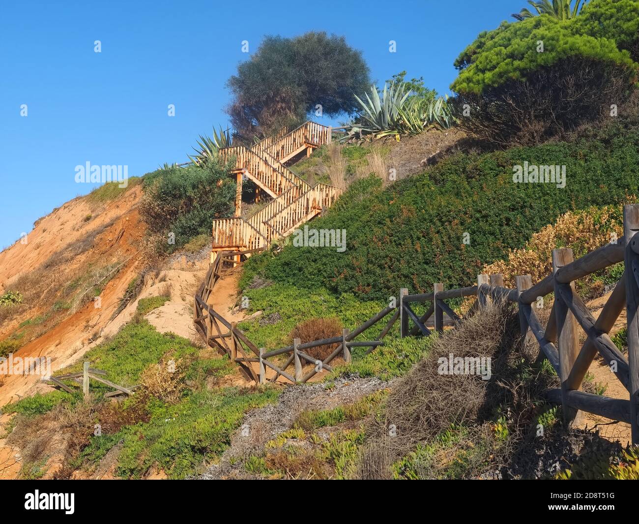 Hiking at the beautiful Algarve coast of Portugal-Praia Maria Luisa ...