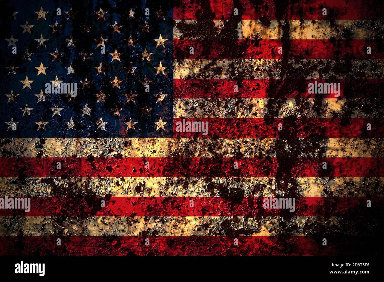 United States of America, America, US, USA, American flag on grunge ...