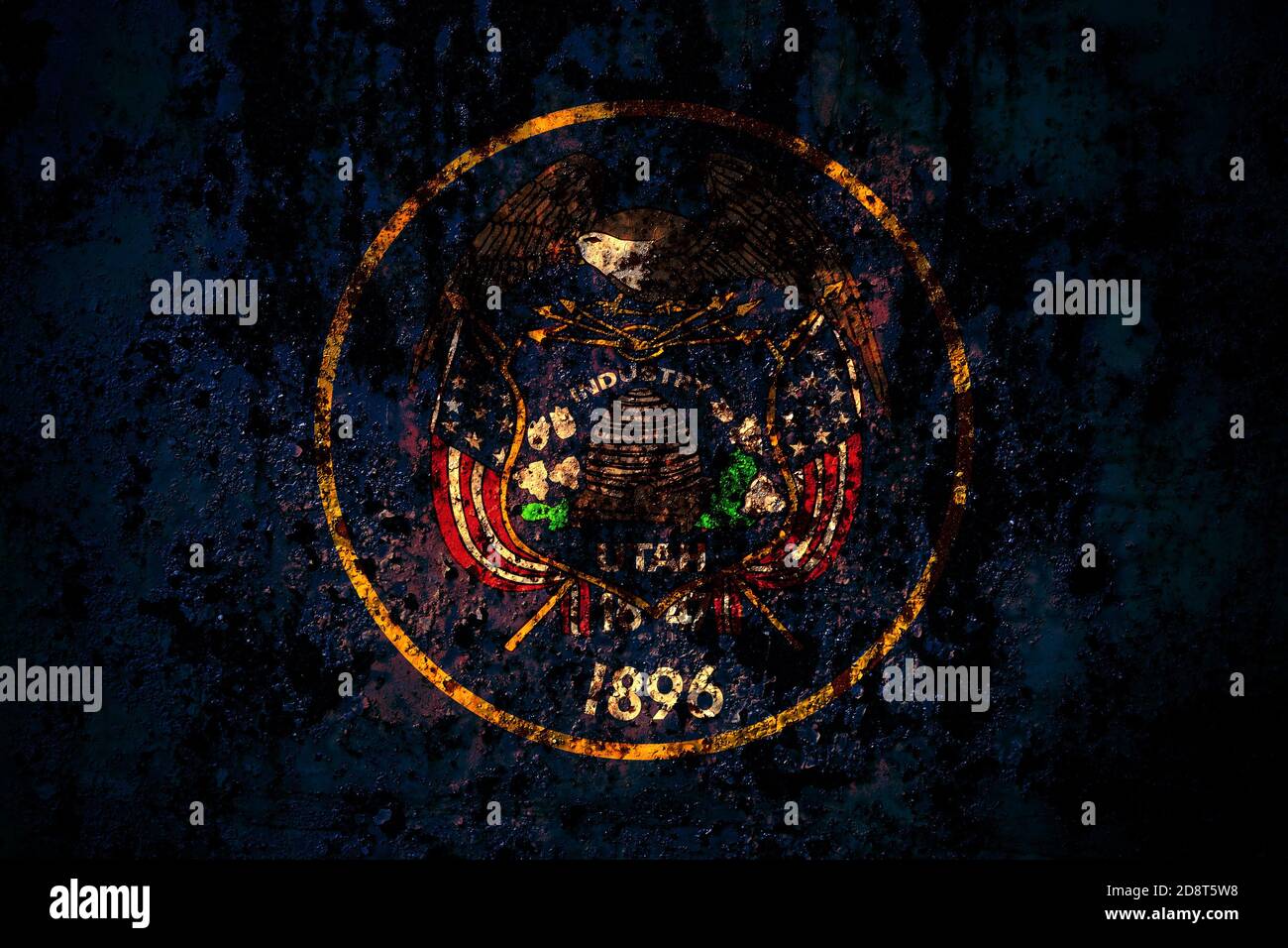 United States of America, America, US, USA, American, Utah flag on ...