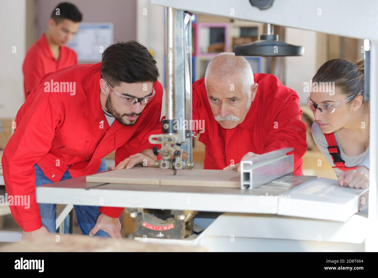portrait of senior teacher with apprentice Stock Photo - Alamy