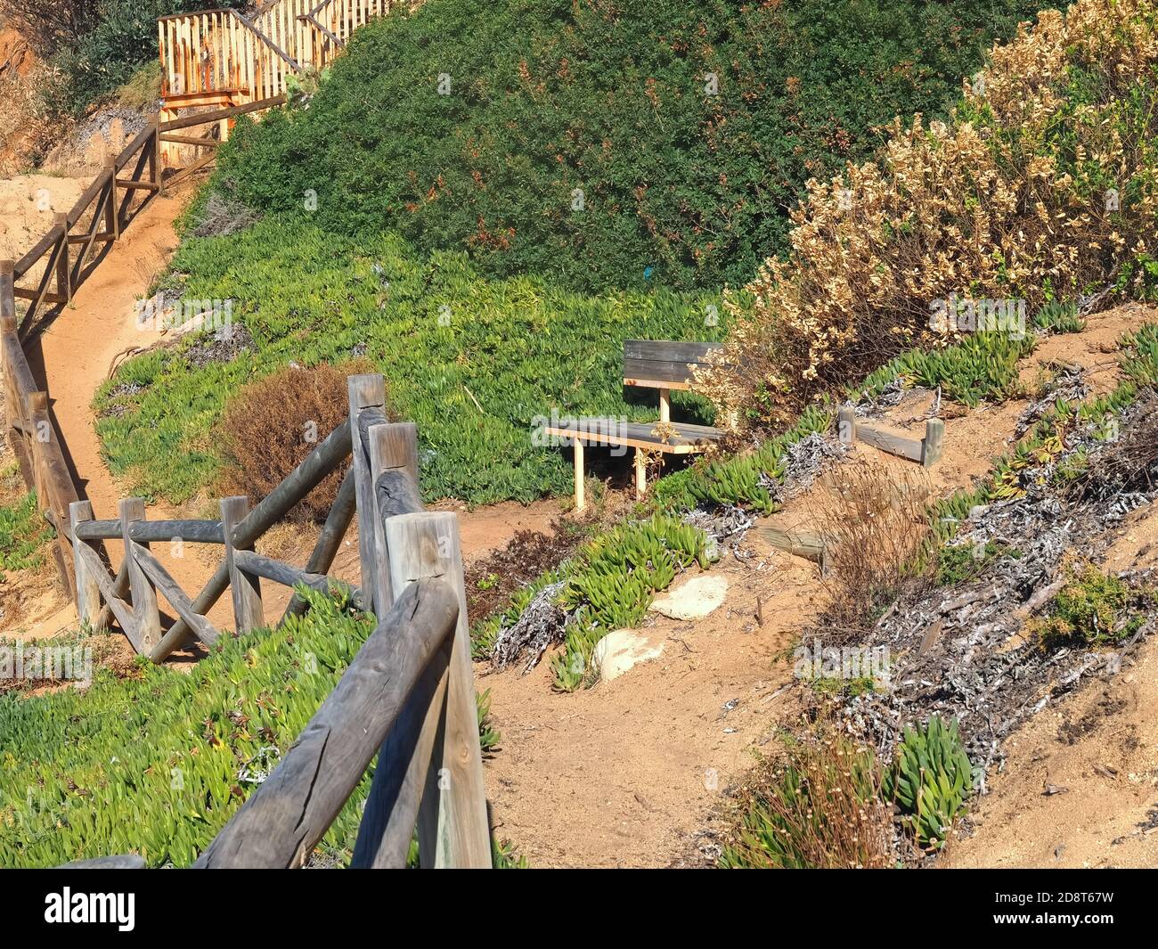 Hiking at the beautiful Algarve coast of Portugal-Praia Maria Luisa ...