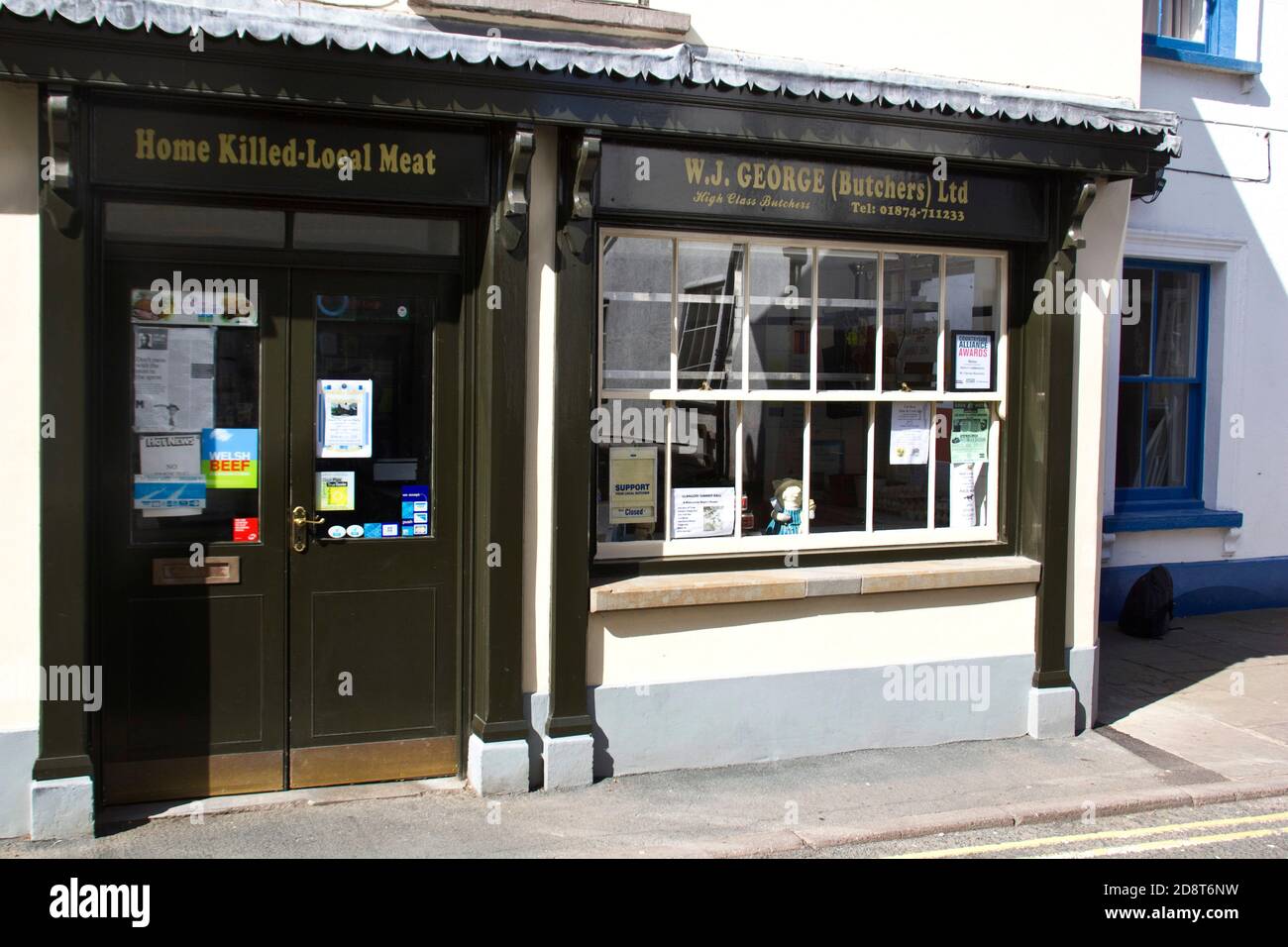 Traditional Small Town Butchers Shop Stock Photo - Alamy