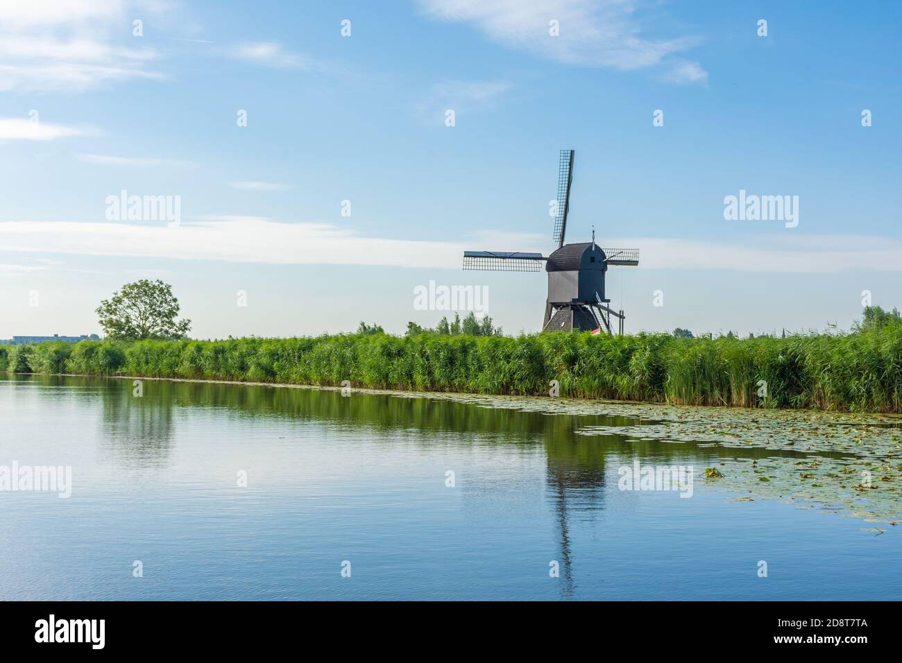 The famous windmills of Kinderdijk in the Netherlands Stock Photo - Alamy