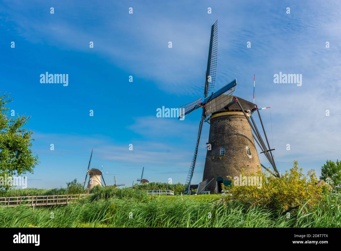 The famous windmills of Kinderdijk in the Netherlands Stock Photo - Alamy
