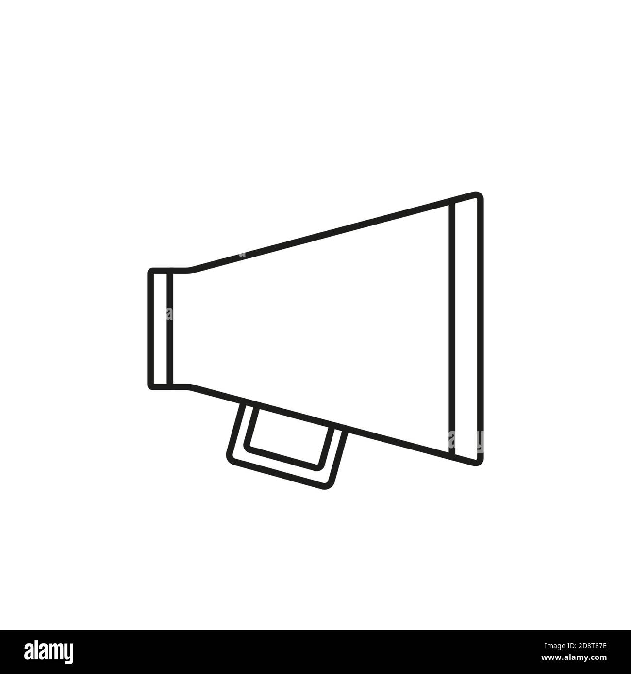 megaphone icon element of movie icon for mobile concept and web apps ...