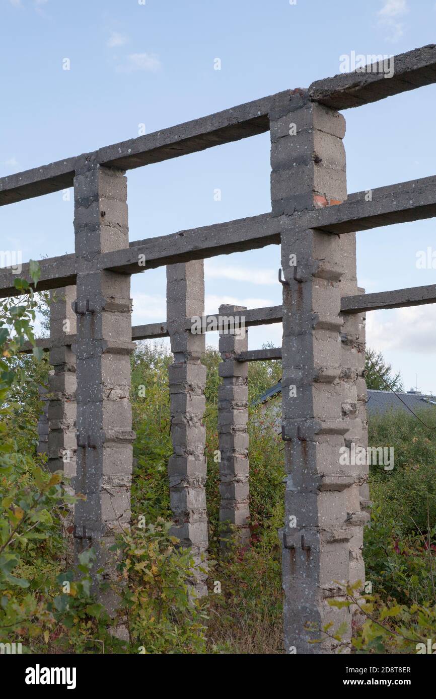 A remains of a building structure Stock Photo - Alamy