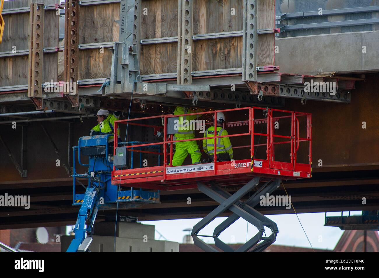 Slough, UK. The M4 between Junction 5 (Langley) and Junction 7 (Slough ...
