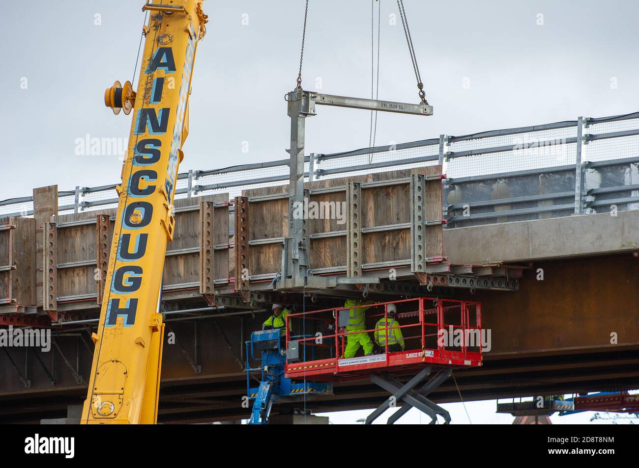 Slough, UK. The M4 between Junction 5 (Langley) and Junction 7 (Slough ...