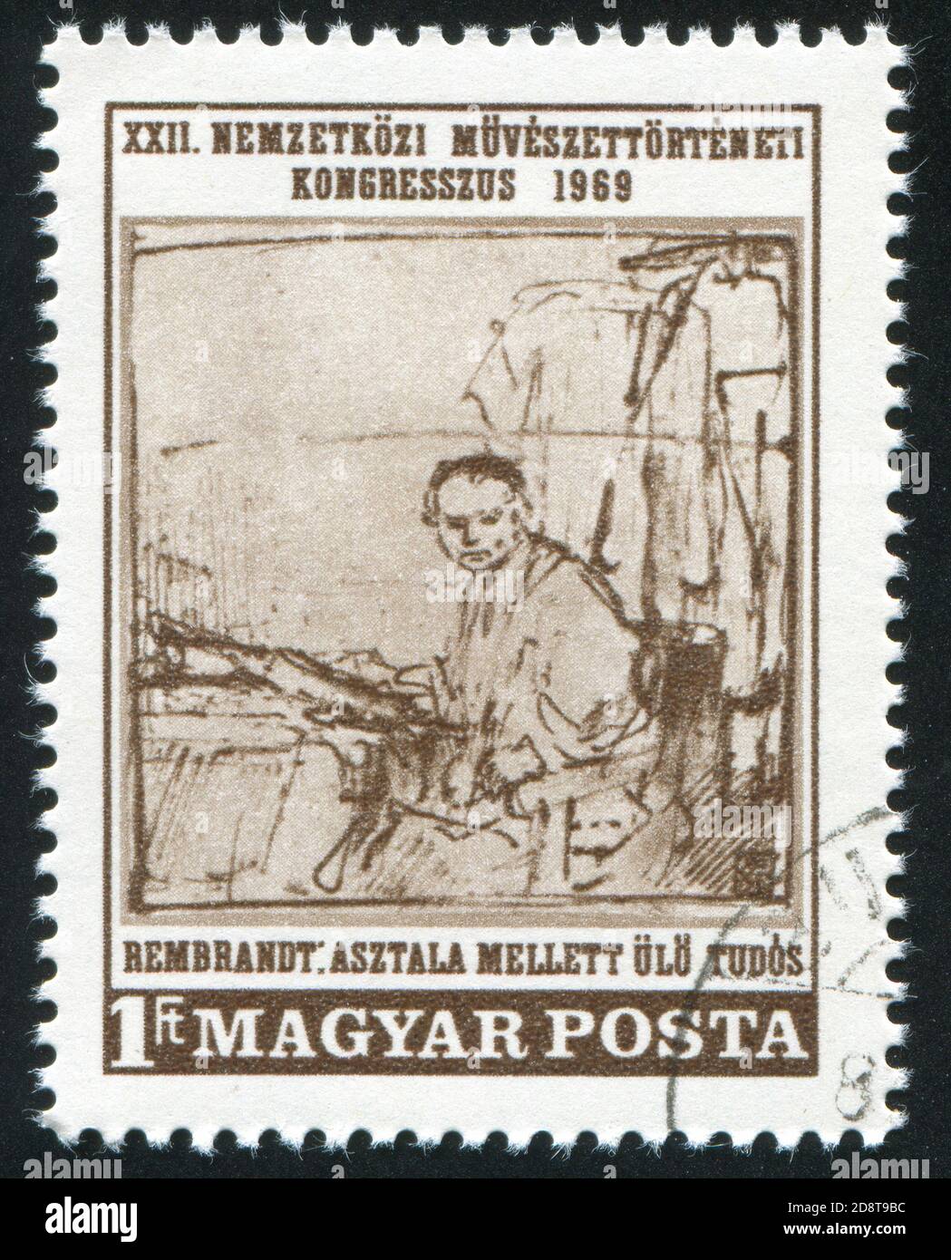 HUNGARY – CIRCA 1969: stamp printed by Hungary, shows picture The ...