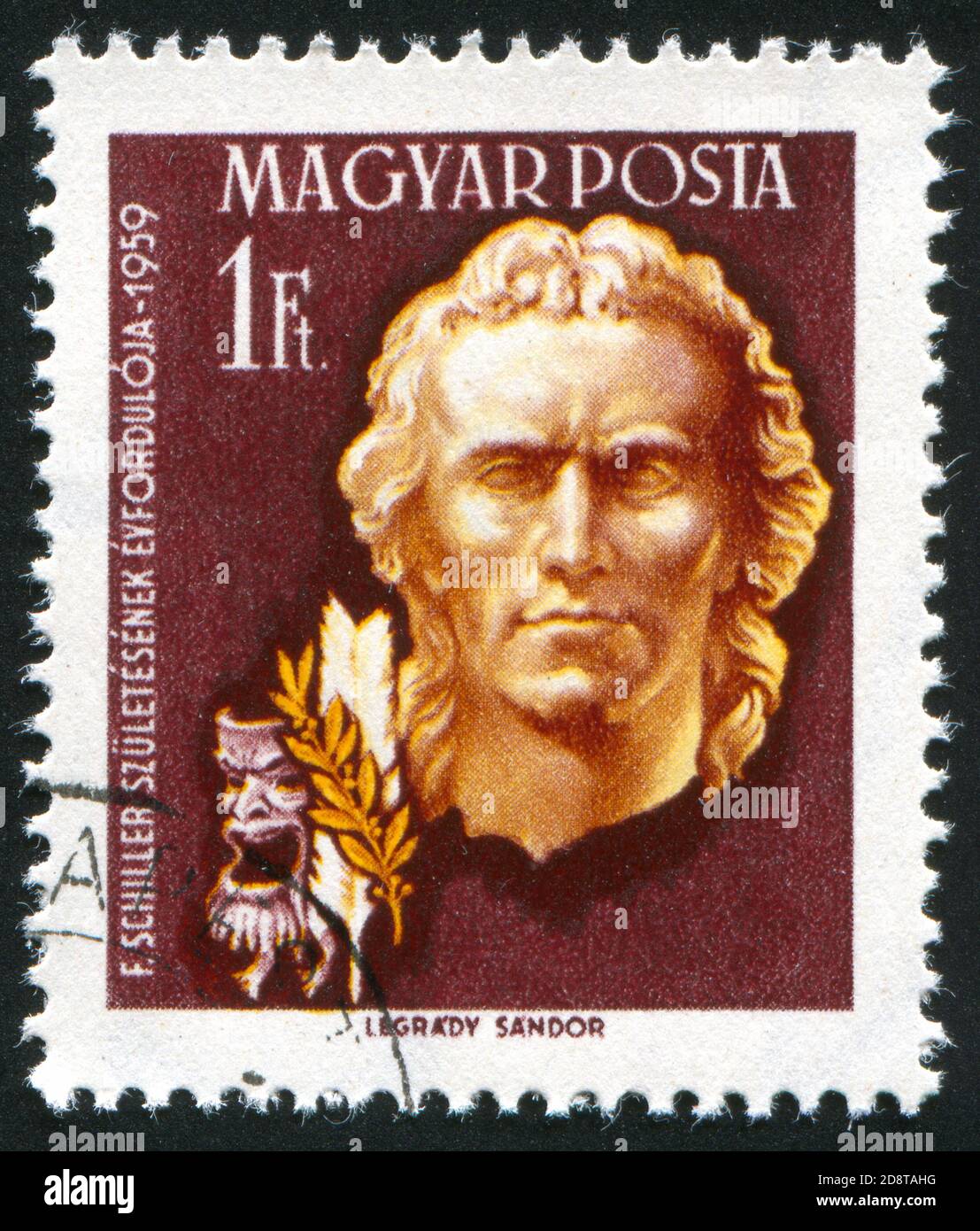 HUNGARY - CIRCA 1959: stamp printed by Hungary, shows Friedrich von ...