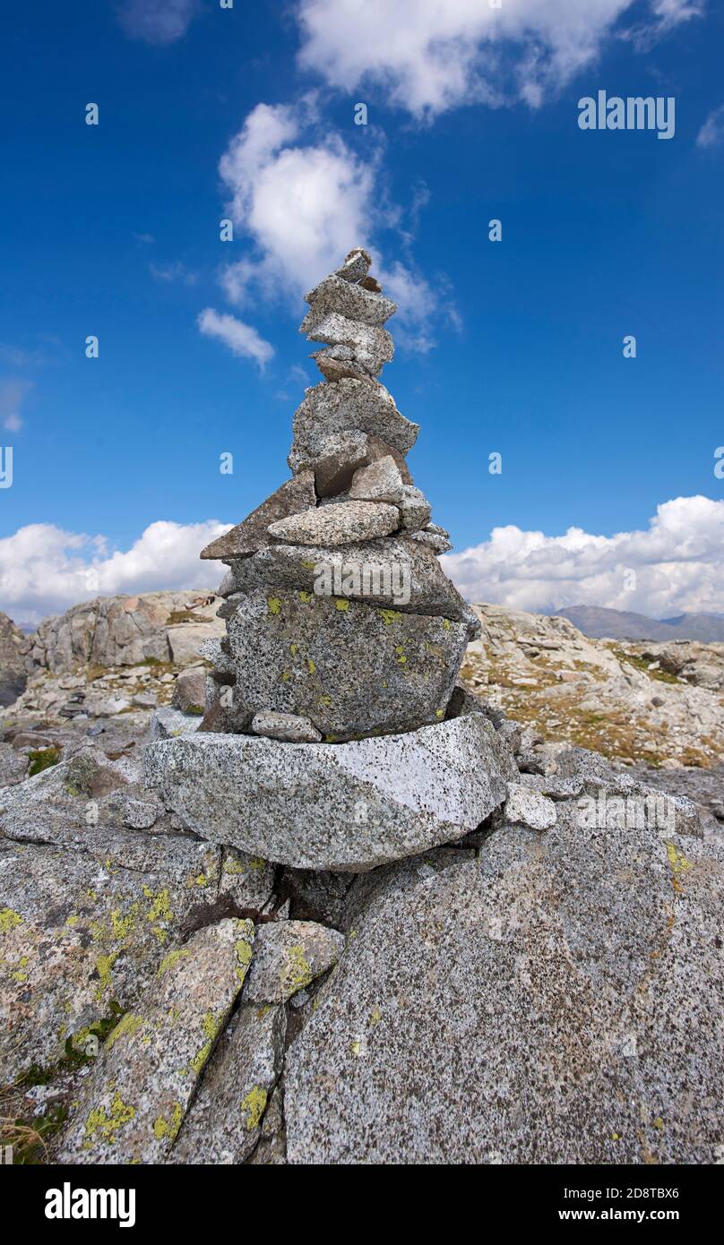 Passo del Tonale (Bs),Italy athe Passo Presena riverbed on the Mount ...