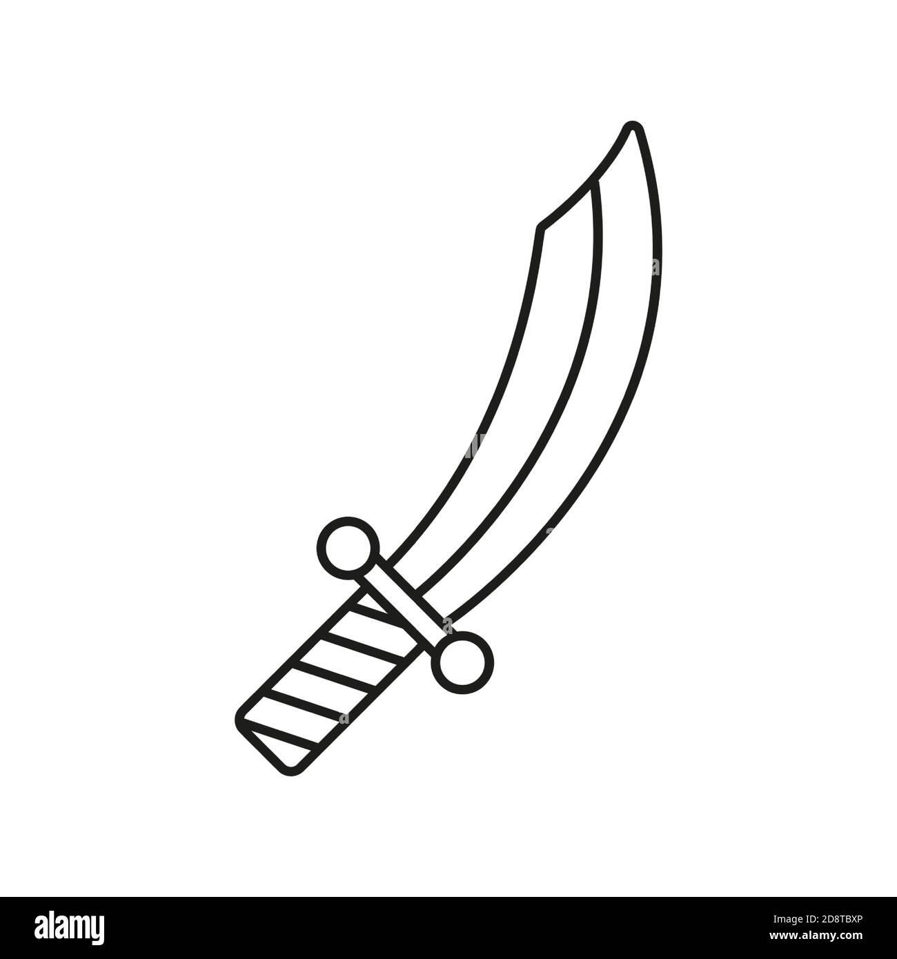 sabre icon element of weapon icon for mobile concept and web apps. Thin ...