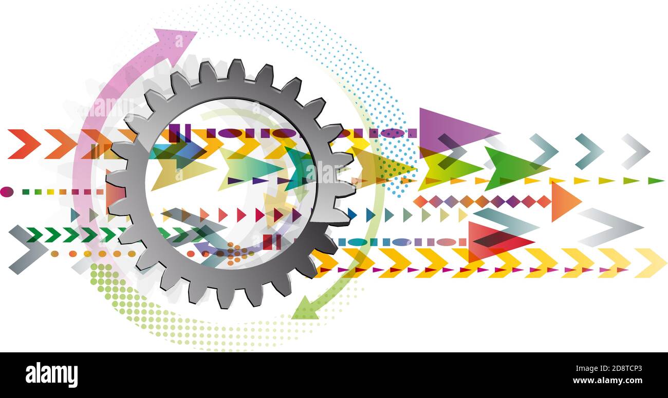 Vector abstract gear background Stock Vector Image & Art - Alamy