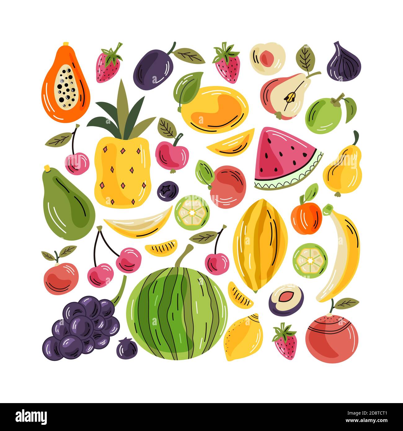 Apricot lime Stock Vector Images - Alamy