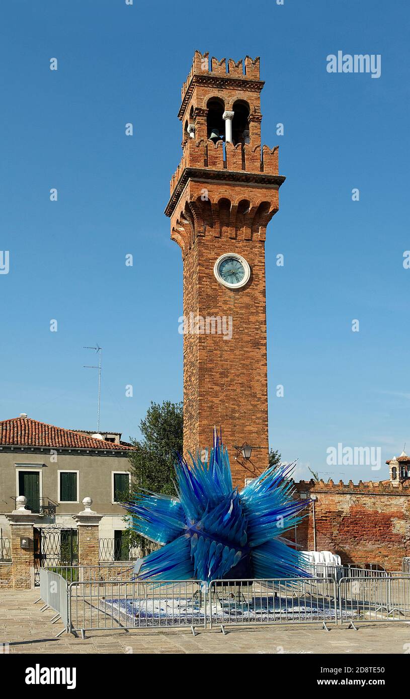 Murano (Ve), island of Murano, the Tower of Clock Stock Photo - Alamy