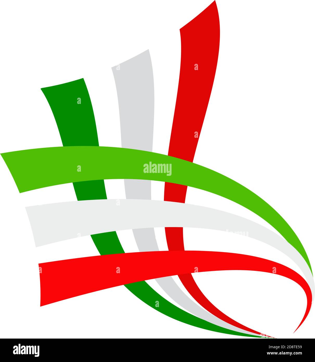 Vector sign abstract italian and mexican flag Stock Vector Image & Art ...