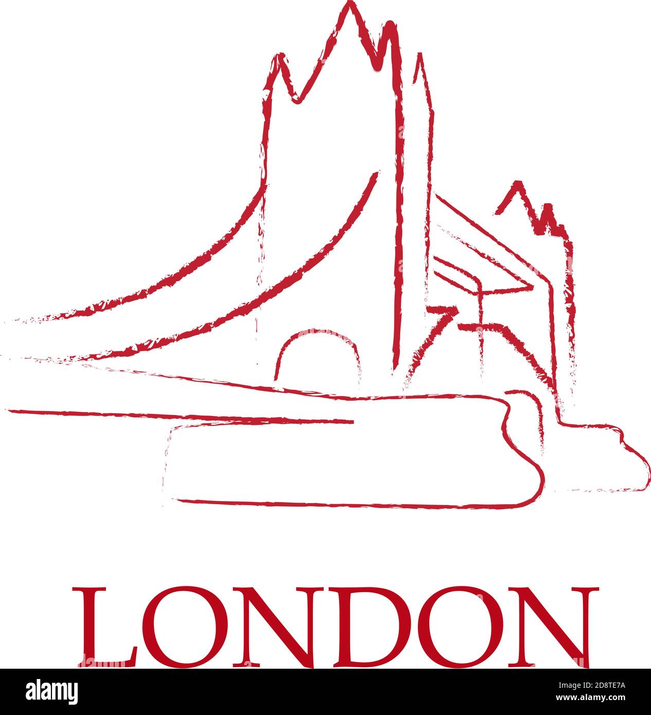 London abstract drawing Cut Out Stock Images & Pictures - Alamy