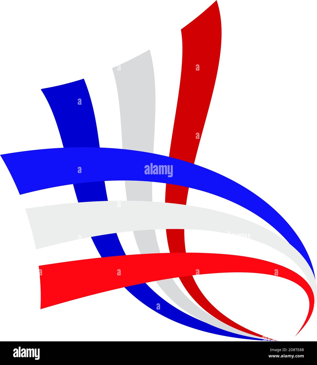 Vector sign abstract french and english flag Stock Vector Image & Art ...