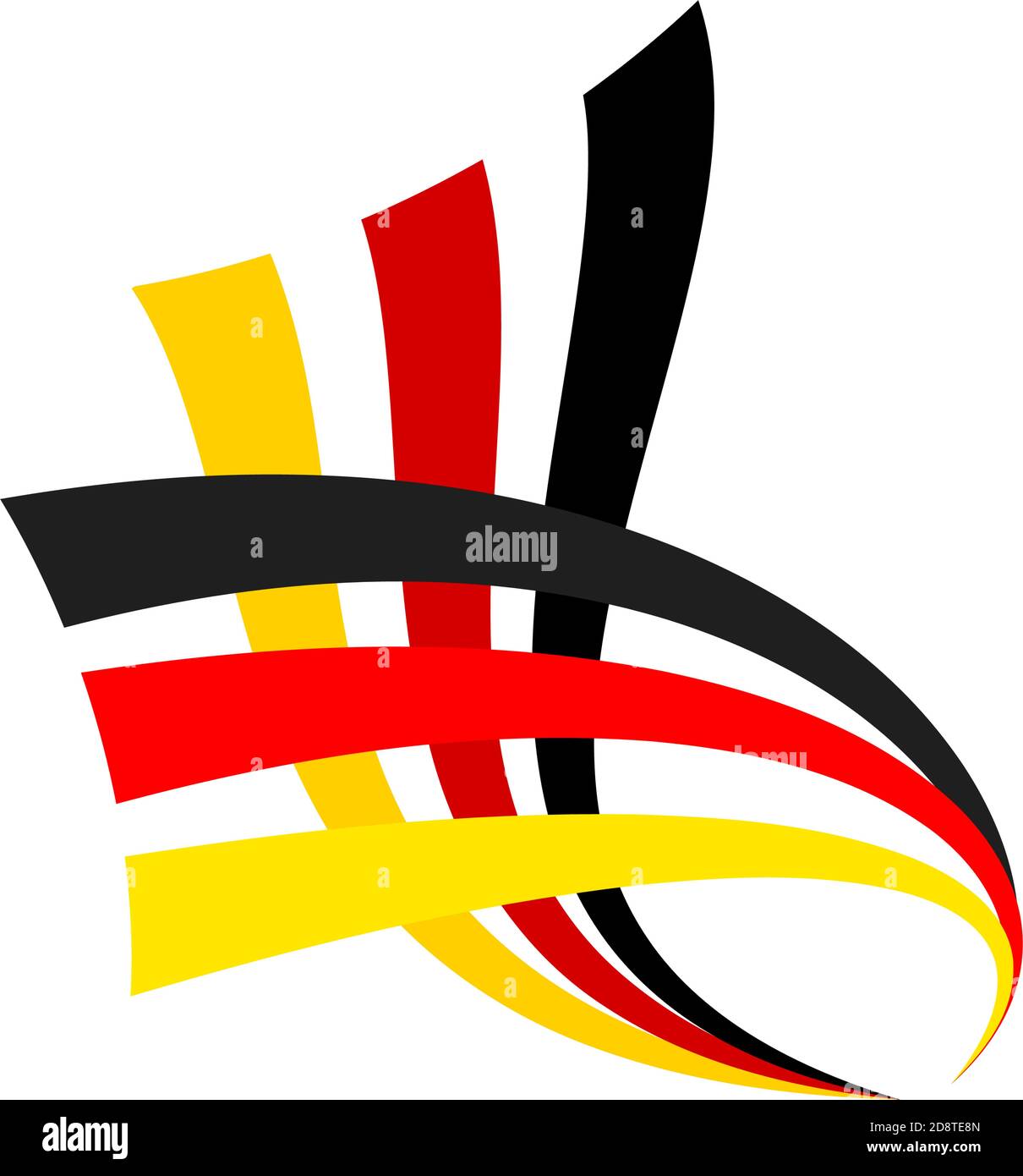 Vector sign abstract german flag Stock Vector Image & Art - Alamy