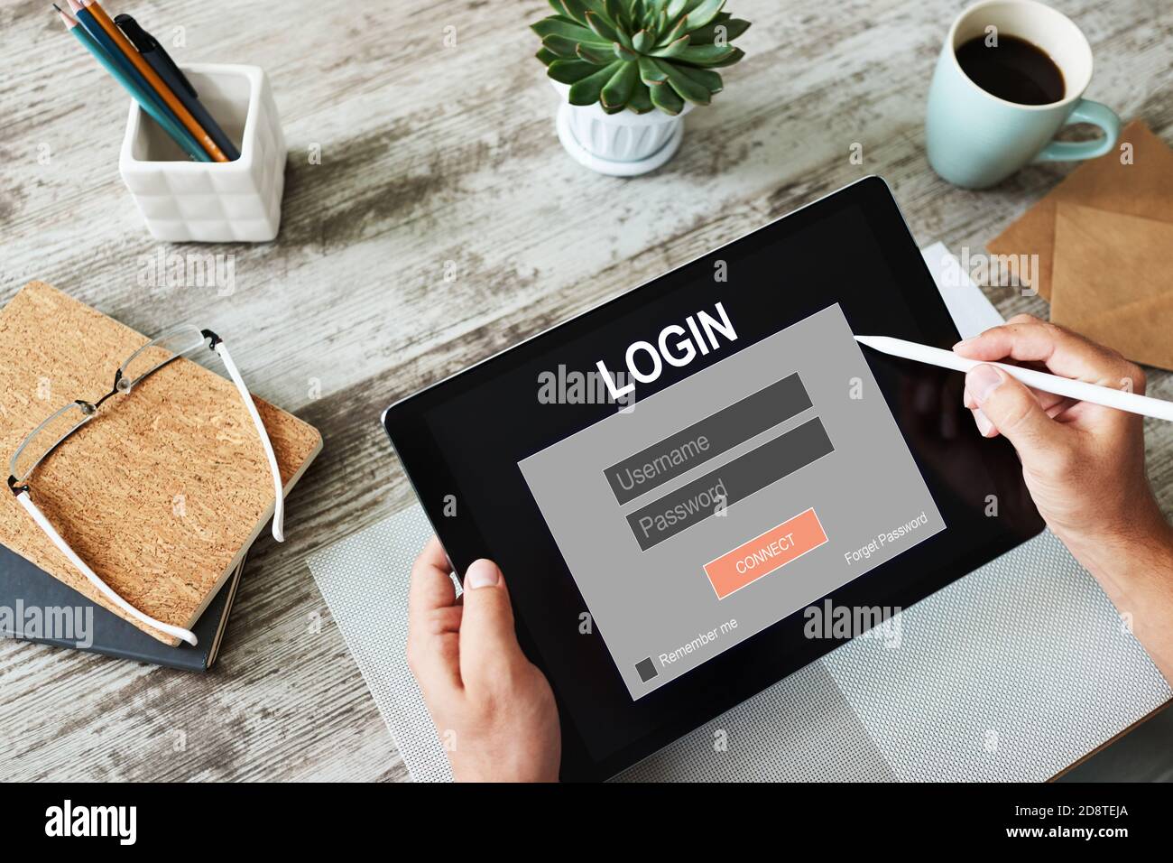 Login enter hi-res stock photography and images - Alamy