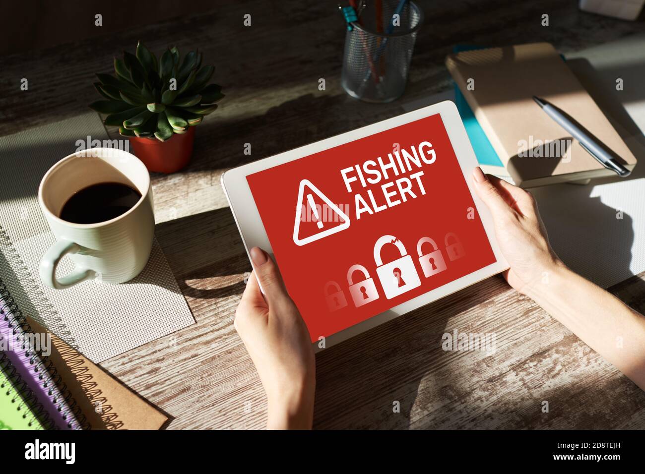 Fishing alert, Fraud, Virus, Cyber security breath detection banner on ...