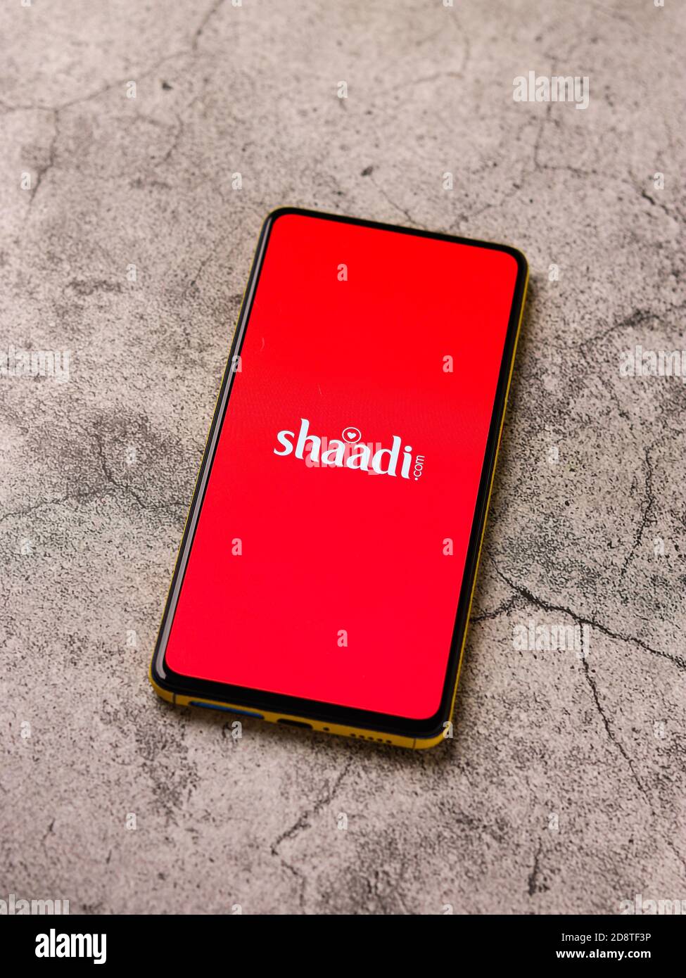 Assam, india - September 6, 2020 : Shaadi logo on phone screen stock ...