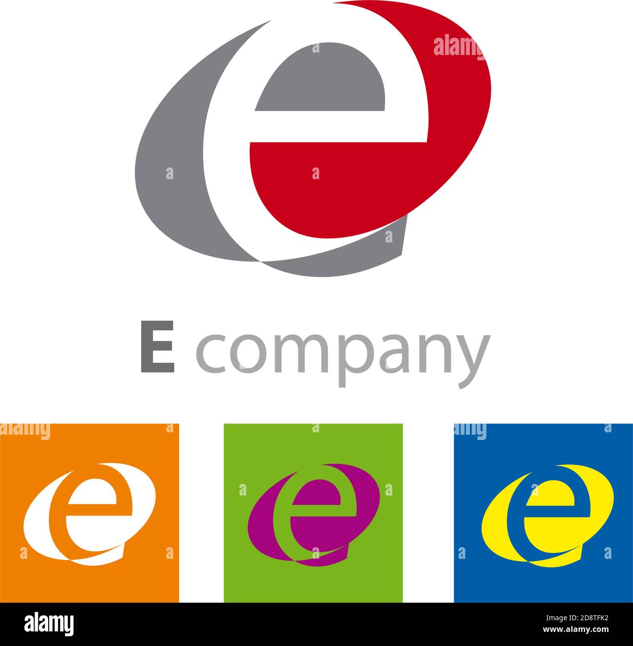 Vector Oval sign initial letter E Stock Vector Image & Art - Alamy