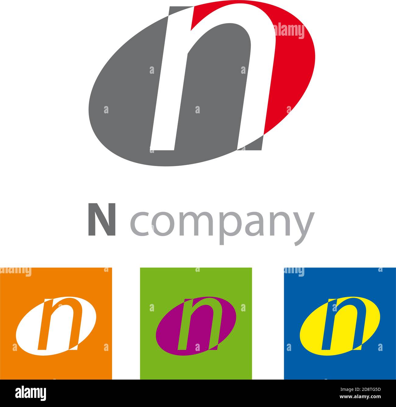 Initial letter n Stock Vector Images - Alamy