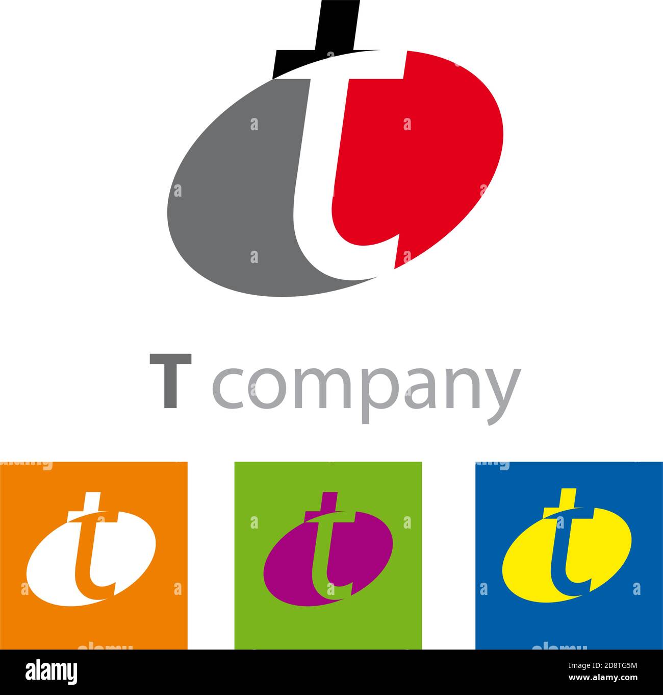 Vector Oval sign initial letter T Stock Vector Image & Art - Alamy