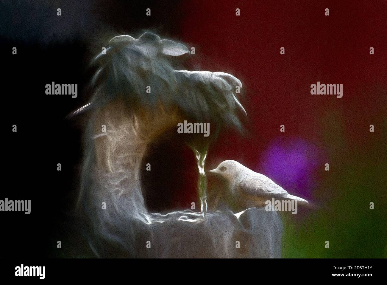 Garden scenes - bird Stock Photo - Alamy