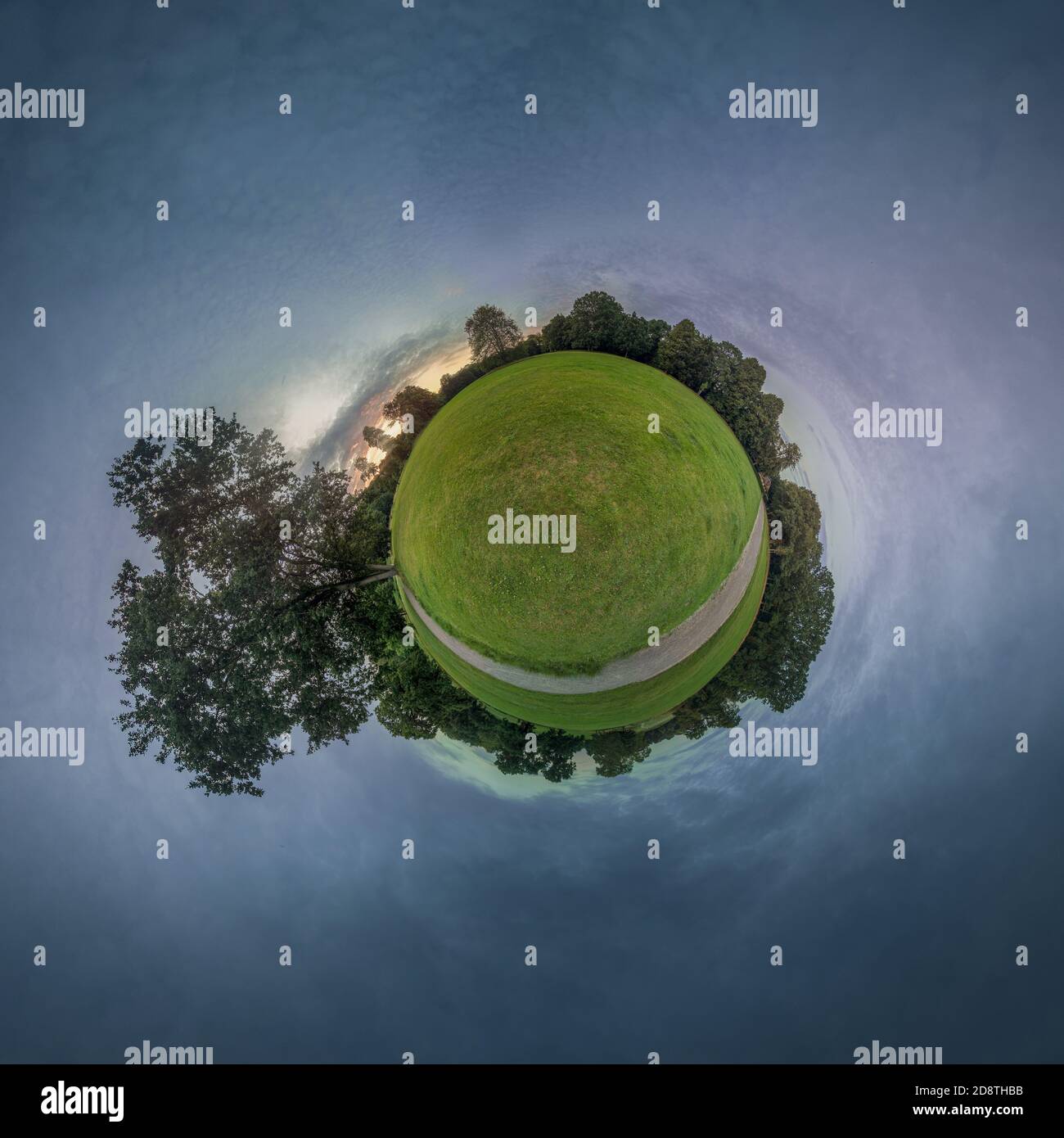 Little planet spherical view hi-res stock photography and images - Alamy