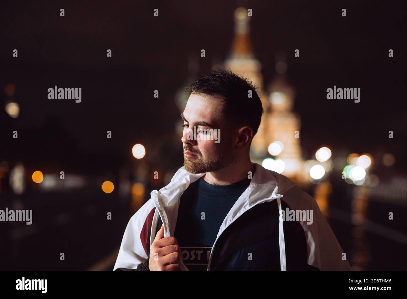 Windbreaker man cold hi-res stock photography and images - Alamy