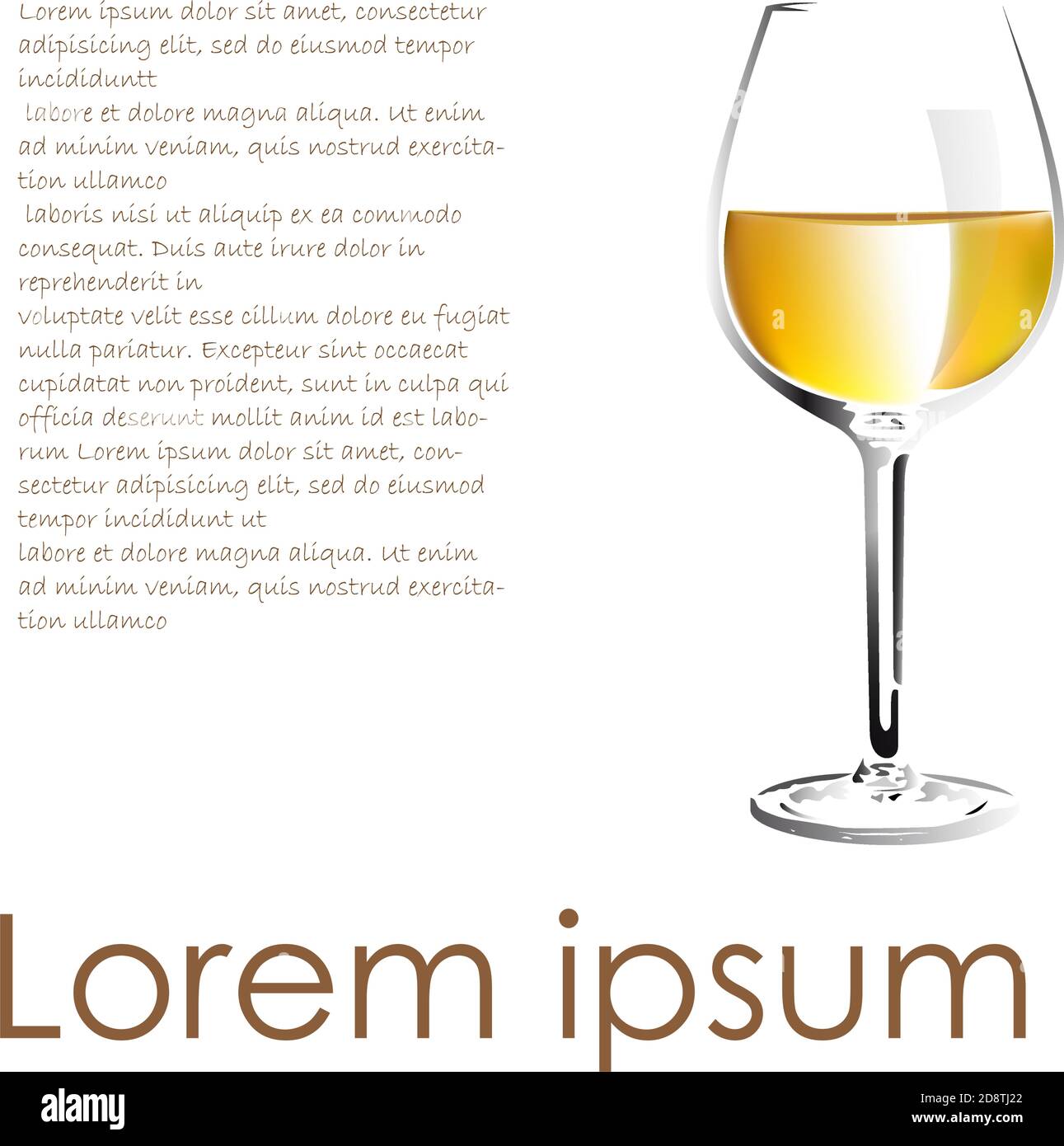 Vector white wine description Stock Vector Image & Art - Alamy
