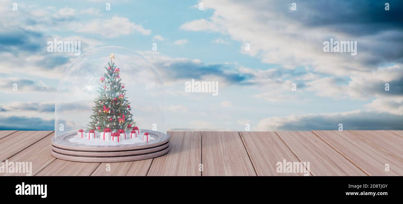 Christmas glass dome hi-res stock photography and images - Alamy