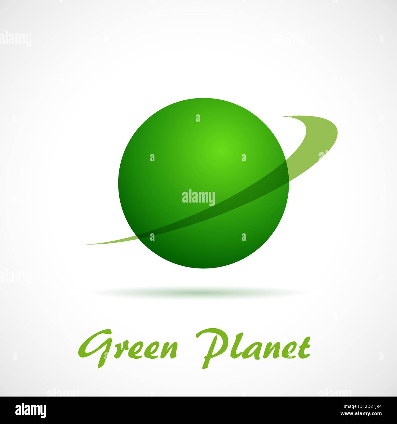 Vector sign abstract green planet Stock Vector Image & Art - Alamy