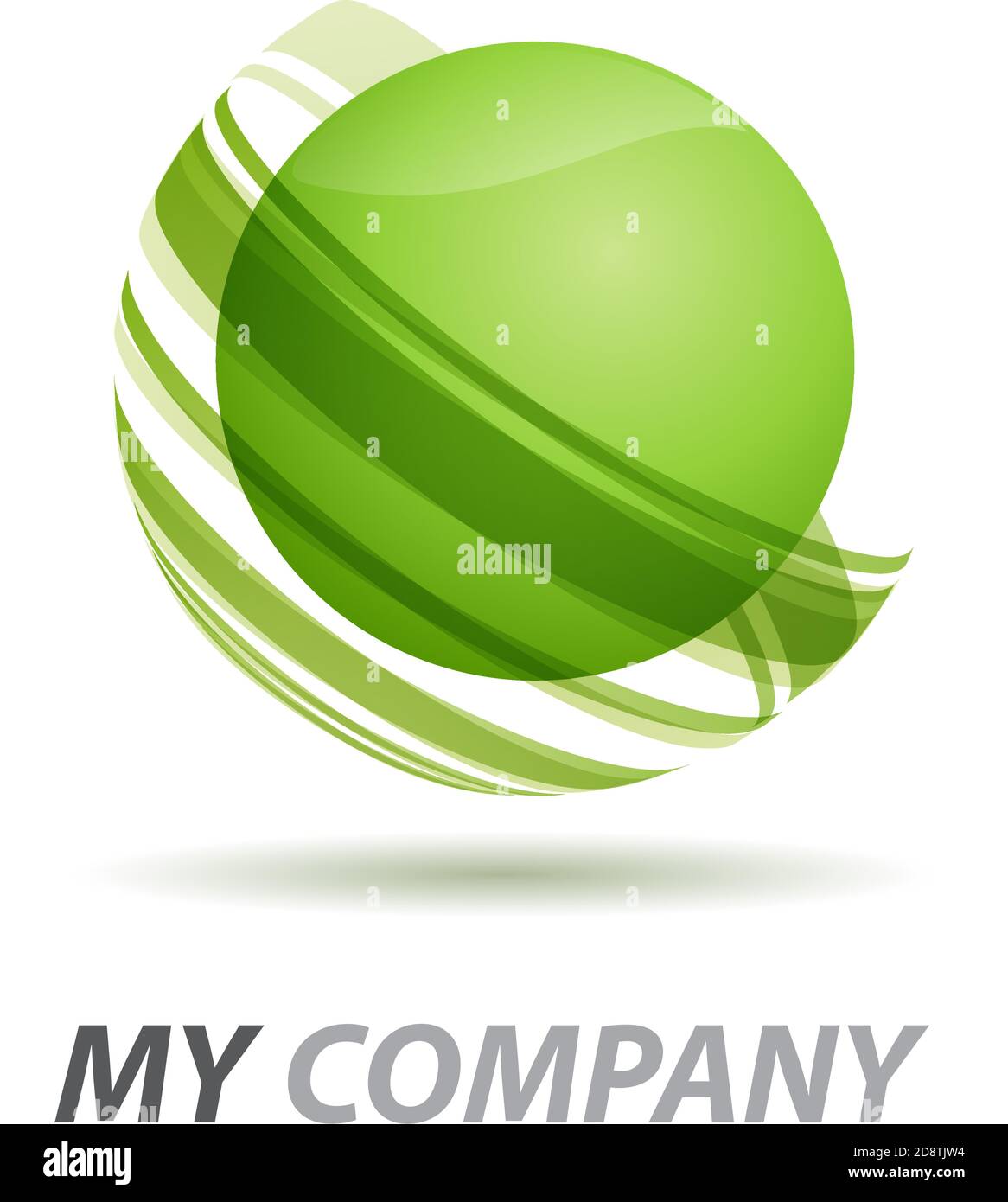 Vector sign abstract green planet Stock Vector Image & Art - Alamy
