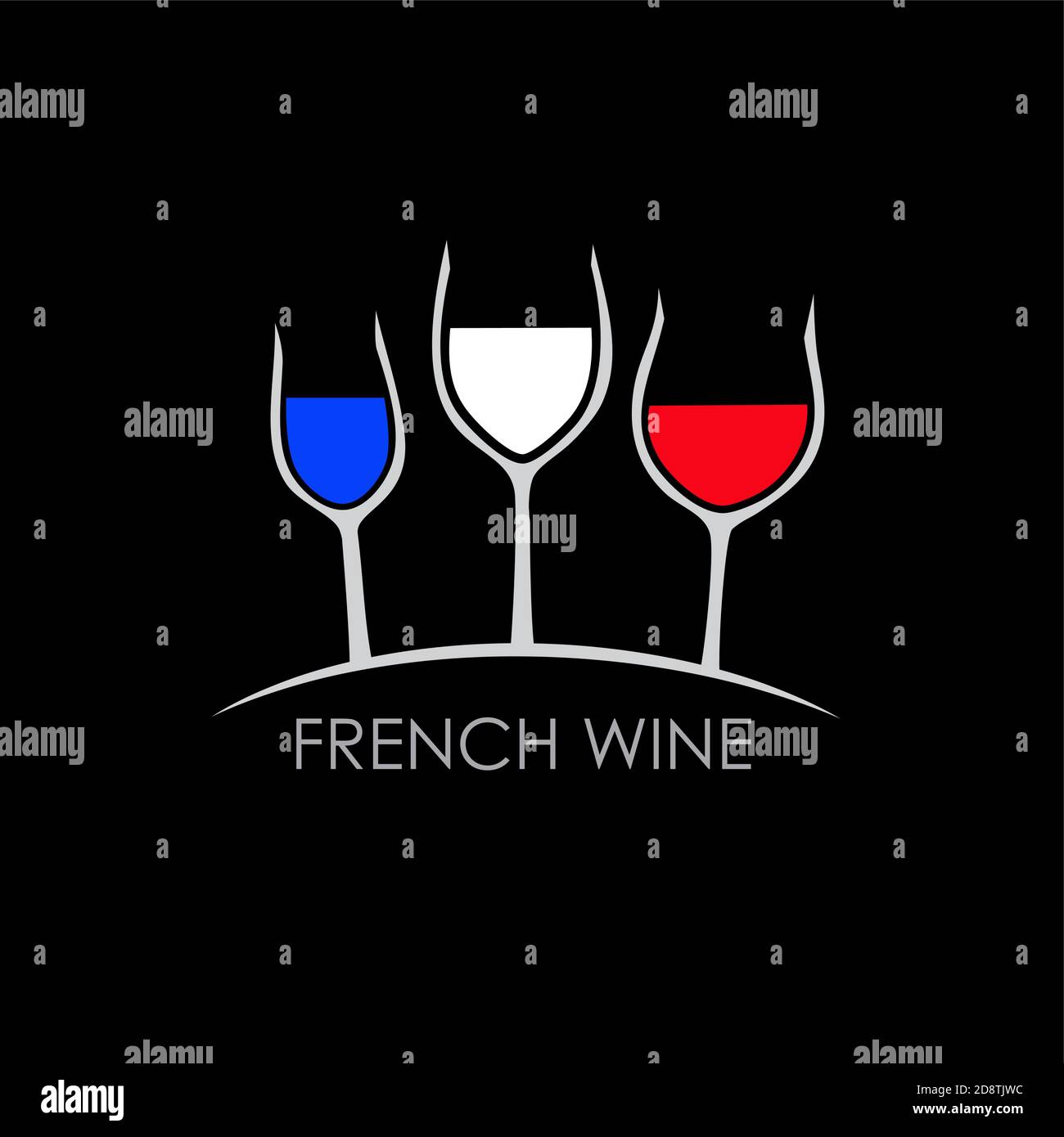 Vector sign french wine Stock Vector Image & Art - Alamy