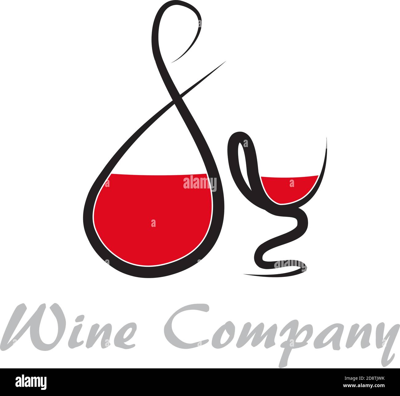 Vector abstract sign wine Stock Vector Image & Art - Alamy