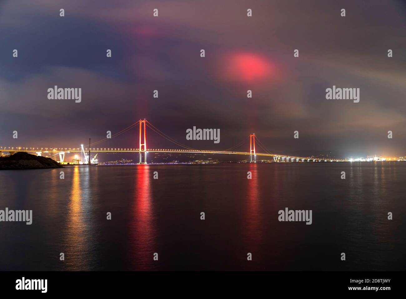 Osmangazi Bridge (Izmit Bay Bridge). IZMIT, KOCAELI, TURKEY. Longest ...