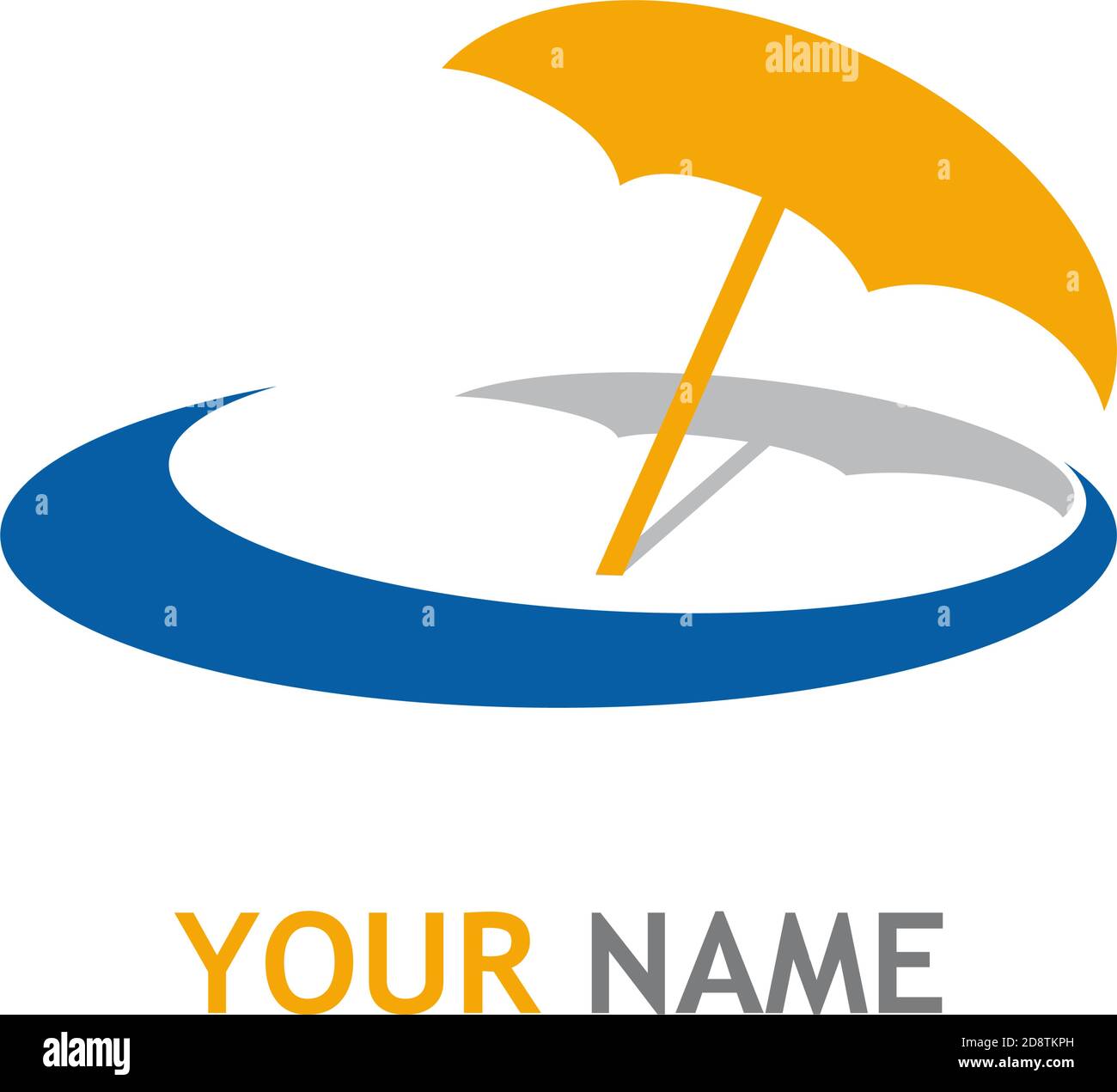 Sunset umbrella on beach Cut Out Stock Images & Pictures - Alamy